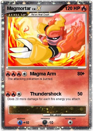 Pokémon Magmortar 170 170 - Magma Arm + - My Pokemon Card