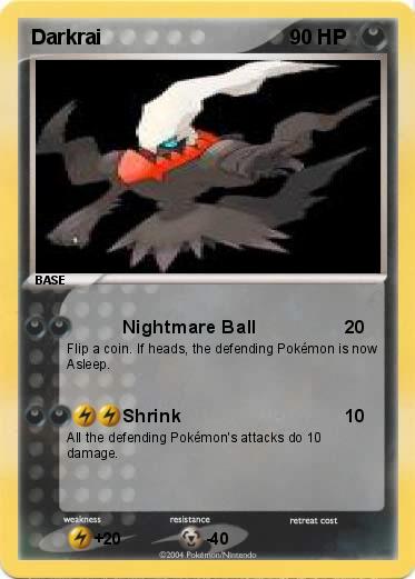 Pokémon Darkrai 693 693 - Nightmare Ball - My Pokemon Card