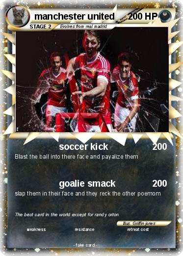 Pokémon manchester united 51 51 - soccer kick - My Pokemon Card