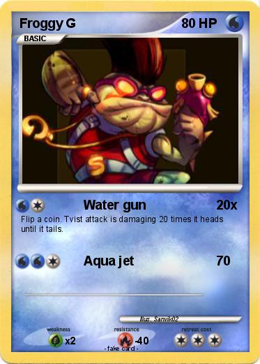 Pokémon Froggy G 2 2 - Water gun - My Pokemon Card
