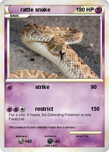 Pokémon rattle snake 2 2 - strike - My Pokemon Card