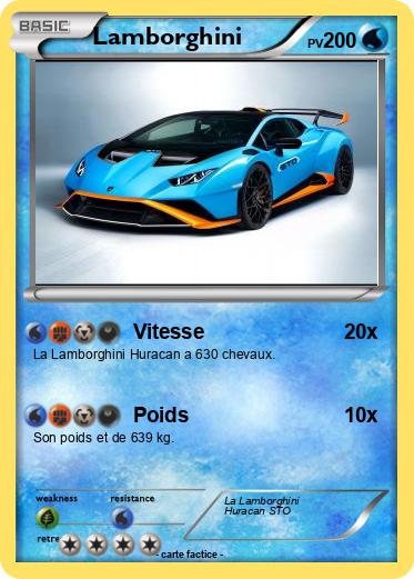Pokémon Lamborghini 877 877 - Vitesse - Ma carte Pokémon