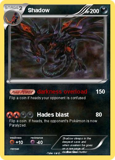 Pokémon Shadow 11976 11976 - darkness overload - My Pokemon Card