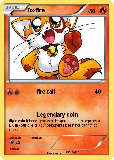 Pokémon foxfire 4 4 - fire tail - My Pokemon Card