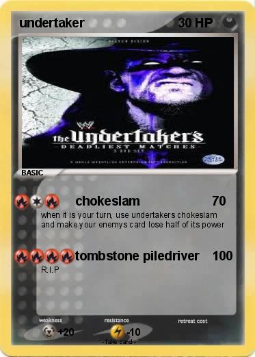 Pokémon undertaker 674 674 - chokeslam - My Pokemon Card