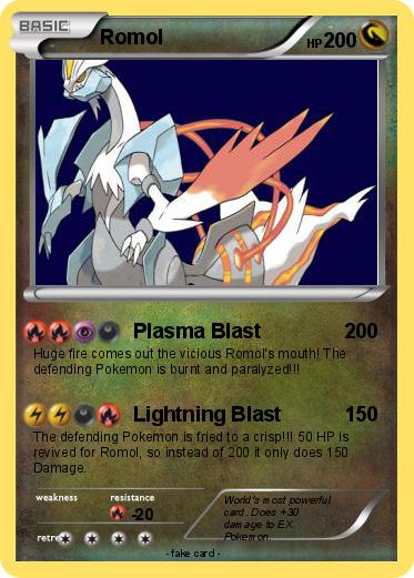 Pokémon Romol - Plasma Blast - My Pokemon Card