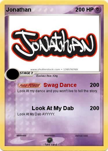 Pokémon Jonathan 497 497 - Swag Dance - My Pokemon Card