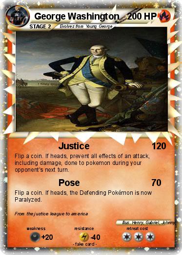 Pokémon George Washington 179 179 - Justice - My Pokemon Card
