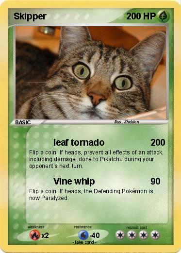 Pokémon Skipper 30 30 - leaf tornado - My Pokemon Card