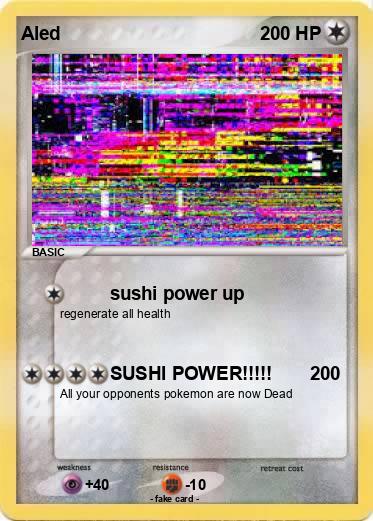 Pokémon Aled - sushi power up - My Pokemon Card