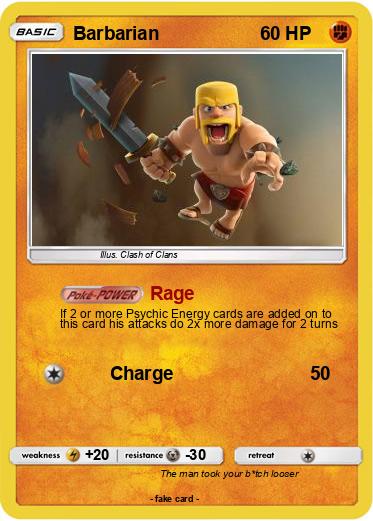 Pokémon Barbarian 300 300 - Rage - My Pokemon Card