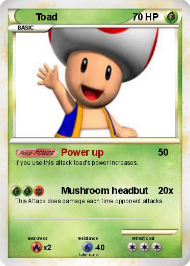 Pokémon Toad 1123 1123 - Power up - My Pokemon Card