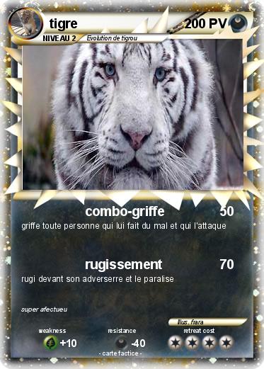 Pokémon tigre 460 460 - combo-griffe - Ma carte Pokémon