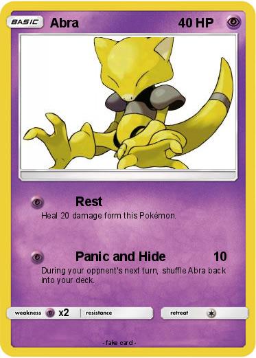 Pokémon Abra 313 313 - Rest - My Pokemon Card