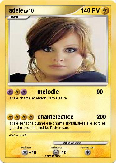 Pokémon adele 48 48 - mélodie - Ma carte Pokémon