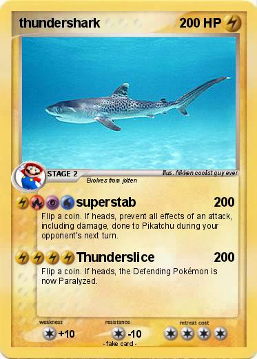 Pokémon thundershark 1 1 - superstab - My Pokemon Card