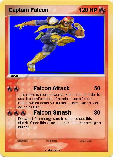 Pokémon Captain Falcon 390 390 - Falcon Attack - My Pokemon Card