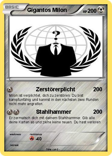 Pokémon Gigantos Milon - Zerstörerplicht - My Pokemon Card