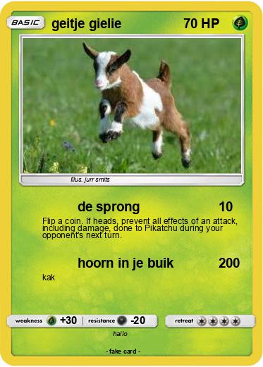 Pokémon geitje gielie - de sprong - My Pokemon Card