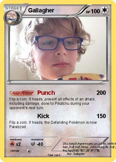 Pokémon Gallagher 7 7 - Punch - My Pokemon Card