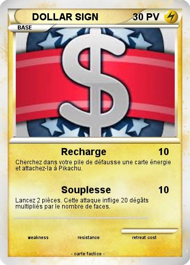 Pokémon DOLLAR SIGN 3 3 - Recharge - Ma carte Pokémon