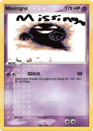 Pokémon Missingno 1876 1876 - Glitch - My Pokemon Card