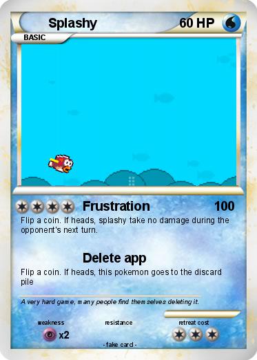 Pokémon Splashy 13 13 - Frustration - My Pokemon Card