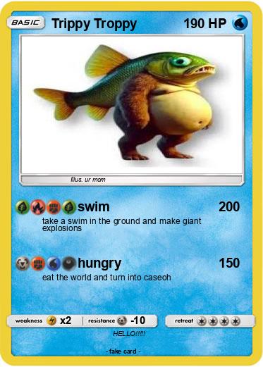 Pokémon Trippy Troppy - swim - My Pokemon Card