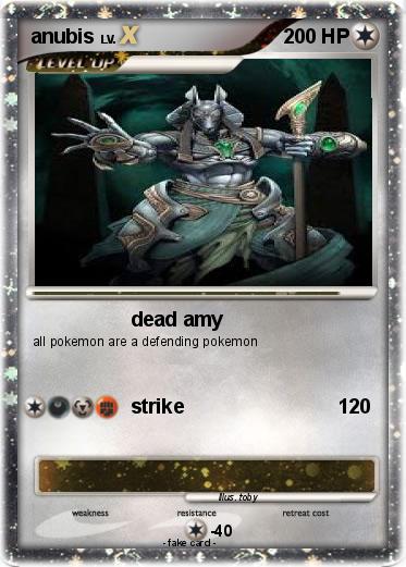 Pokémon anubis 99 99 - dead amy - My Pokemon Card