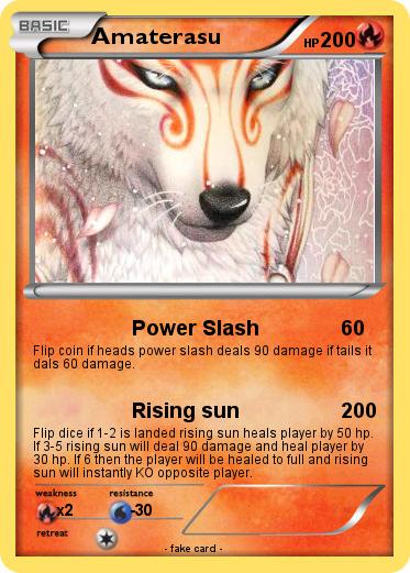 Pokémon Amaterasu 130 130 - Power Slash - My Pokemon Card