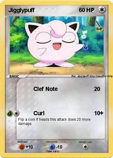 Pokémon Jiggly Puff 11 11 - Clef Note - My Pokemon Card
