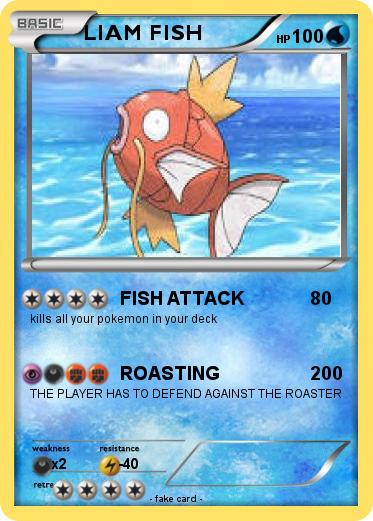 Pokémon LIAM FISH - FISH ATTACK - My Pokemon Card