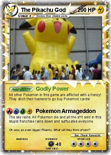 Pokémon The Pikachu God - Godly Power - My Pokemon Card