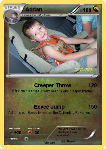 Pokémon Adrian 210 210 - Creeper Throw - My Pokemon Card