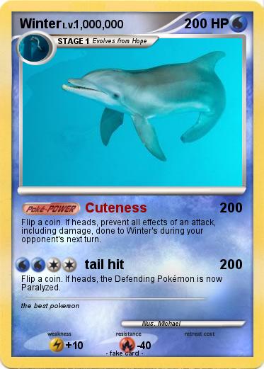 Pokémon Winter 433 433 - Cuteness - My Pokemon Card
