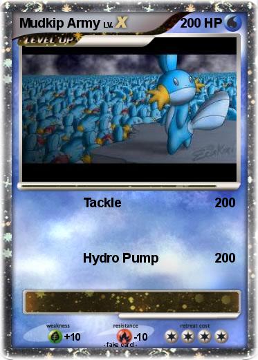 Pokémon Mudkip Army 4 4 - Tackle - My Pokemon Card