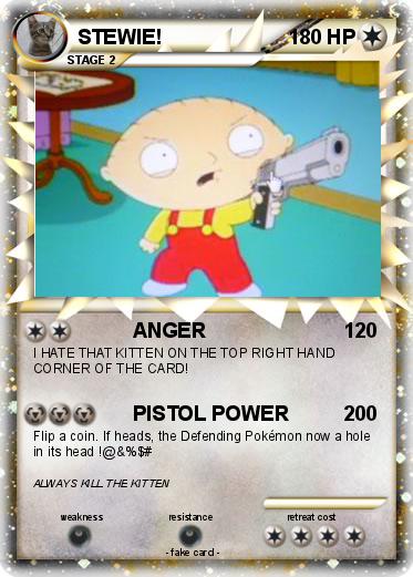 Pokémon STEWIE 755 755 - ANGER - My Pokemon Card