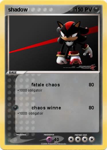 Pokémon shadow 994 994 - fatale chaos - Ma carte Pokémon