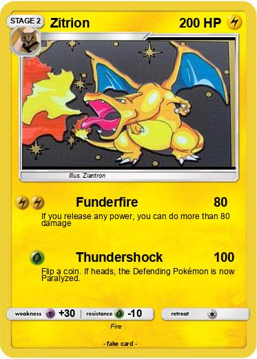 Pokémon Zitrion - Funderfire - My Pokemon Card
