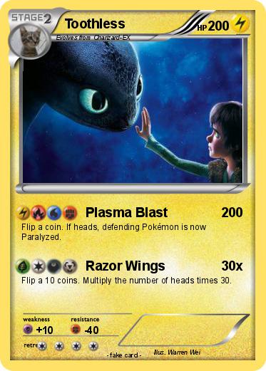 Pokémon Toothless 571 571 - Plasma Blast - My Pokemon Card