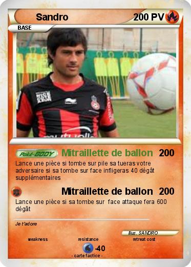 Pokémon Sandro 22 22 - Mitraillette de ballon - Ma carte Pokémon