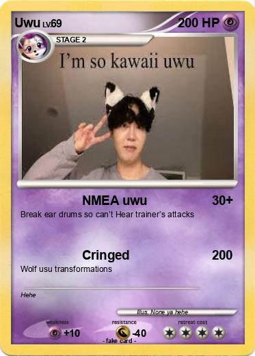 Pokémon Uwu 142 142 - NMEA uwu - My Pokemon Card