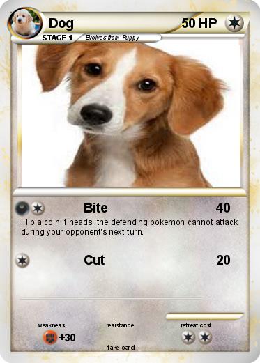 Pokémon Dog 1168 1168 - Bite - My Pokemon Card