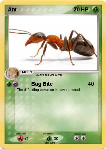 Pokémon Ant 2 2 - Bug Bite - My Pokemon Card