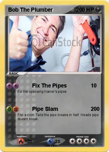 Pokémon Bob The Plumber - Fix The Pipes - My Pokemon Card
