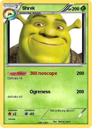 Pokémon Shrek 522 522 - 360 noscope - My Pokemon Card