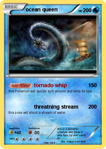 Pokémon ocean queen - tornado whip - My Pokemon Card