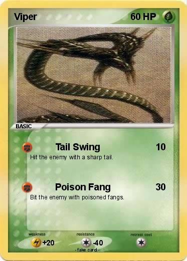 Pokémon Viper 88 88 - Tail Swing - My Pokemon Card