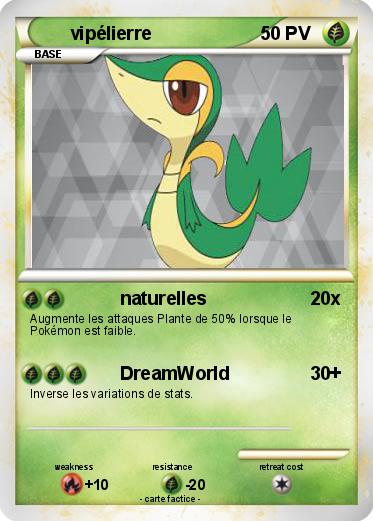 Pokémon vipelierre 176 176 - naturelles - Ma carte Pokémon