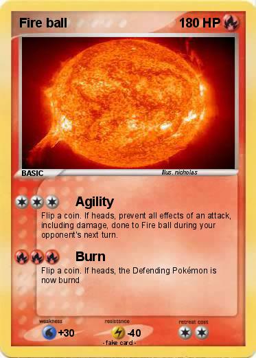 Pokémon Fire ball 123 123 - Agility - My Pokemon Card